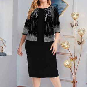 Dresses | Dresses For Women 223 Elegant Hot Drilling False Two Piece ...